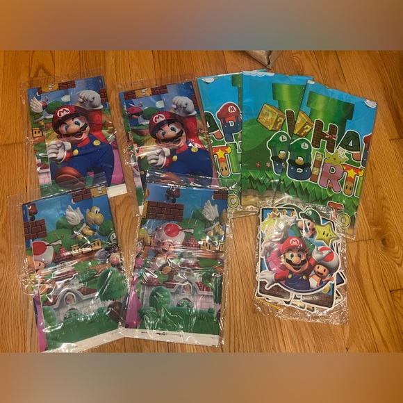 Nintendo | Party Supplies | Super Mario Party Supplies Set | Poshmark
